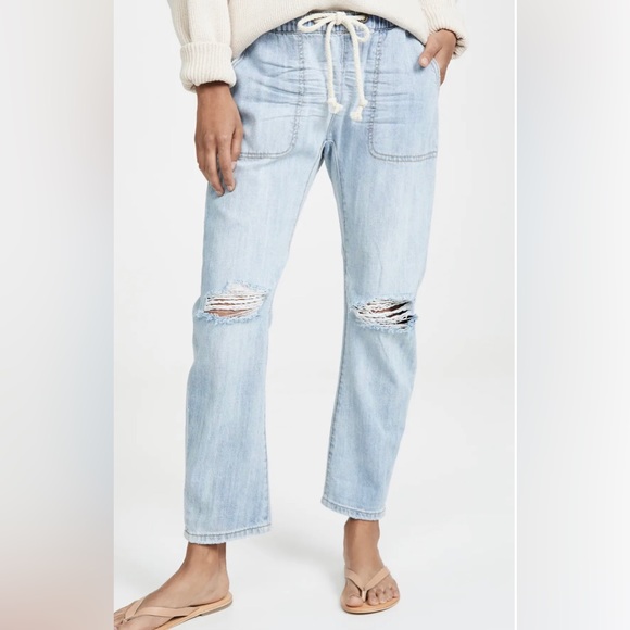 GAP | Pants & Jumpsuits | Gap Drawstring Boyfriend Jeans | Poshmark